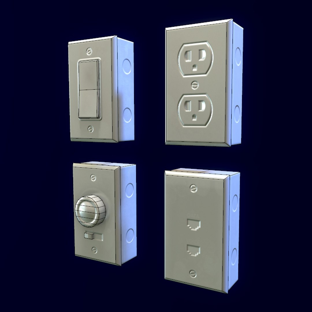 Electrical Outlets - Ready 3D Model - TurboSquid 1233358