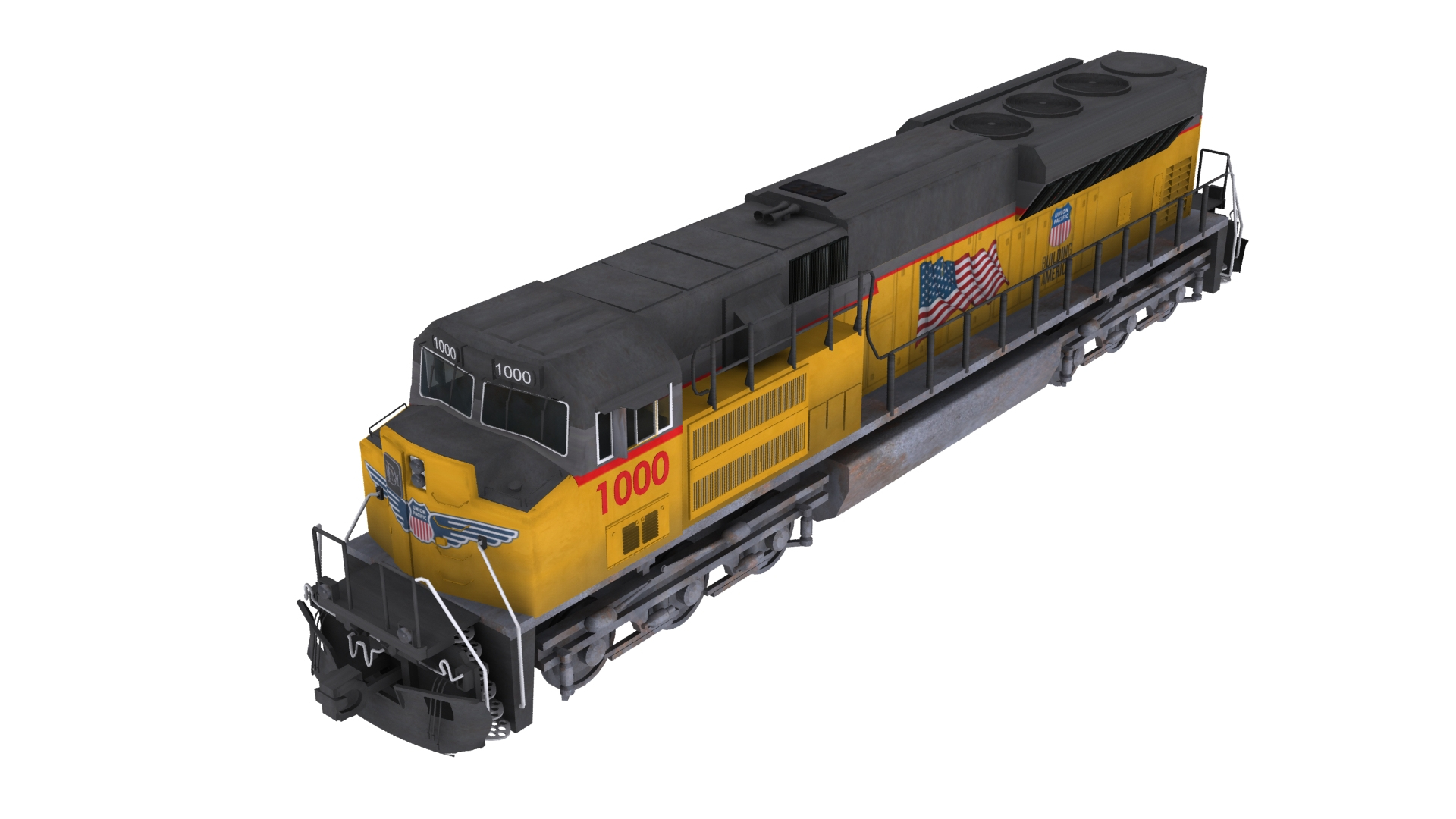 Emd Locomotive 3D Model - TurboSquid 1378700