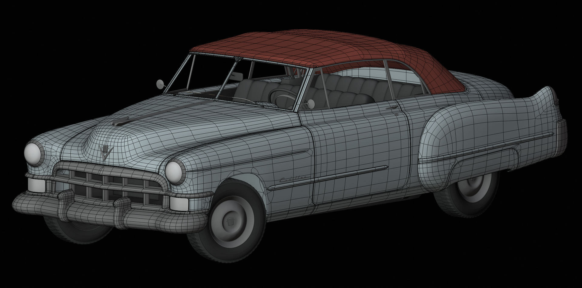 Cadillac 1949 coupe 3D model - TurboSquid 1332207