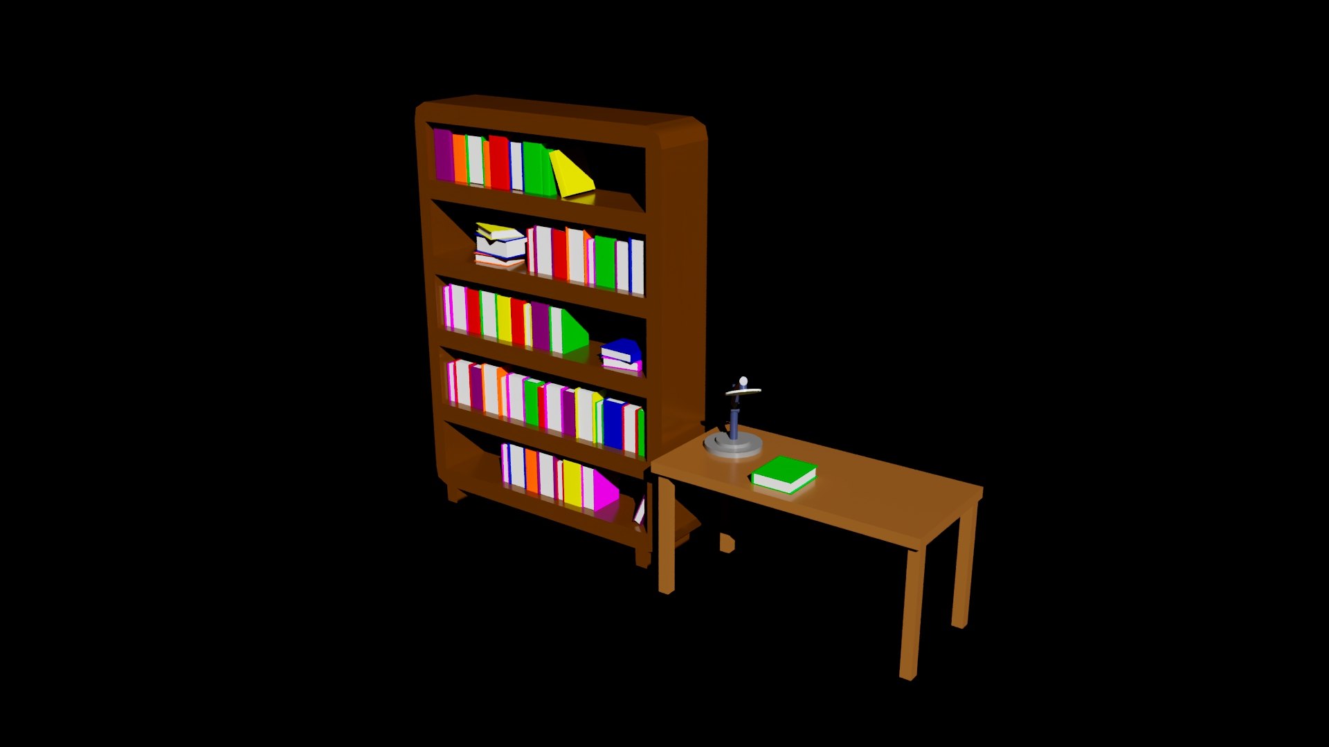 Mini Library Model - TurboSquid 2311515