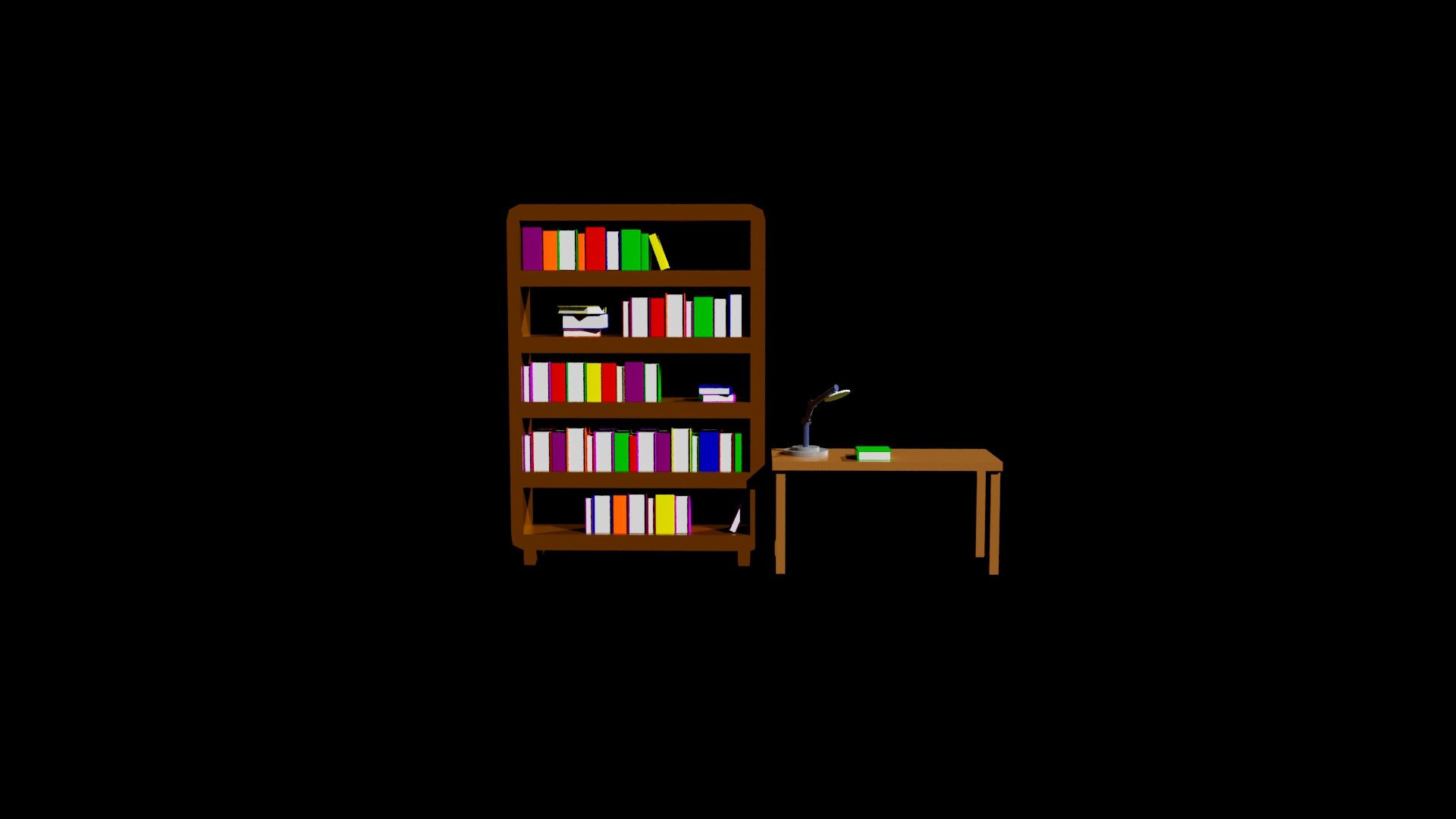 Mini Library Model - TurboSquid 2311515