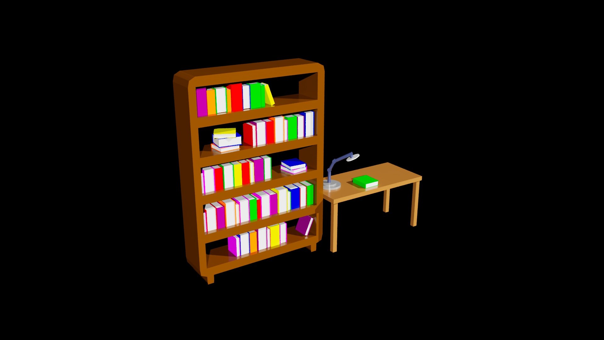Mini Library Model - TurboSquid 2311515