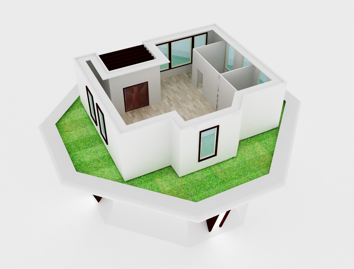 3D 16 House Maquette Architecture - TurboSquid 1881942