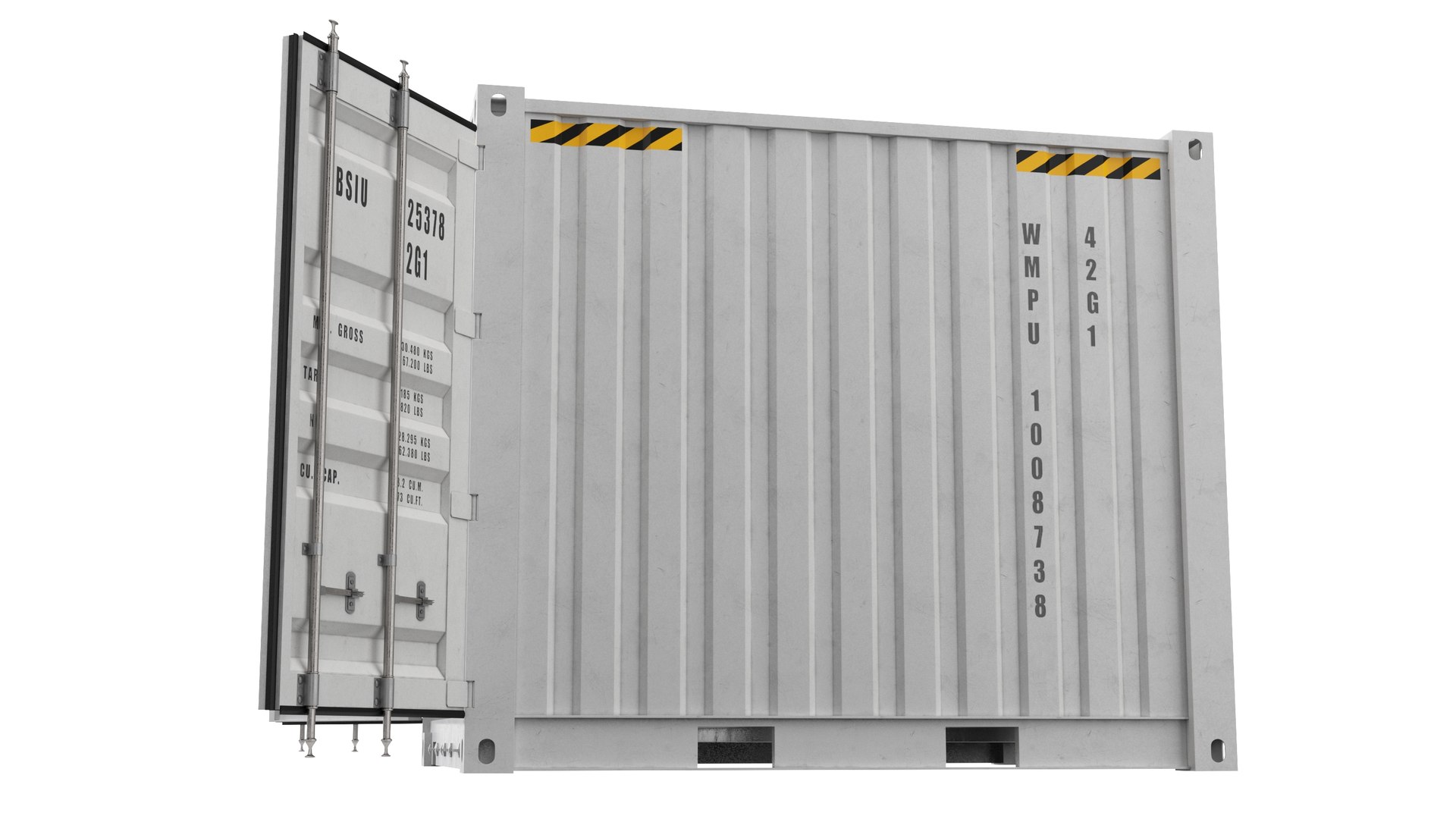 10ft Open Shipping Container 3D - TurboSquid 2017518