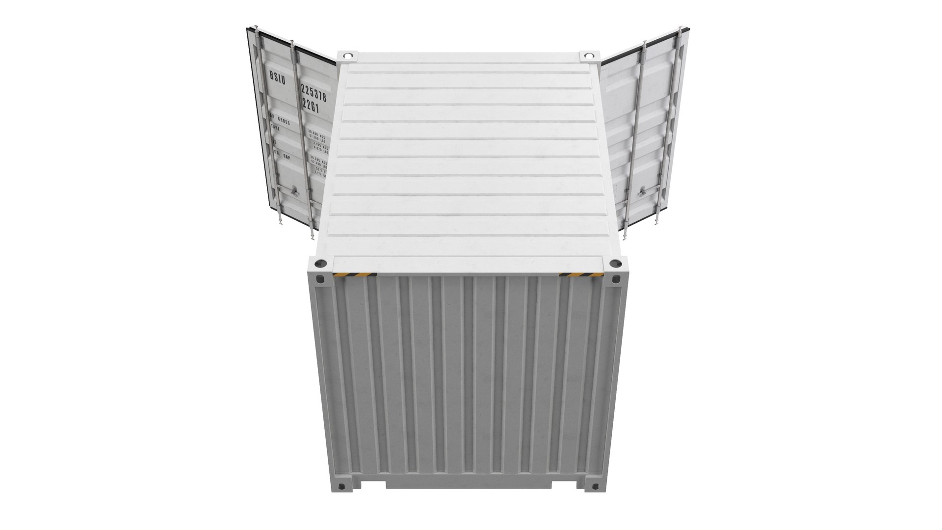 10ft Open Shipping Container 3D - TurboSquid 2017518