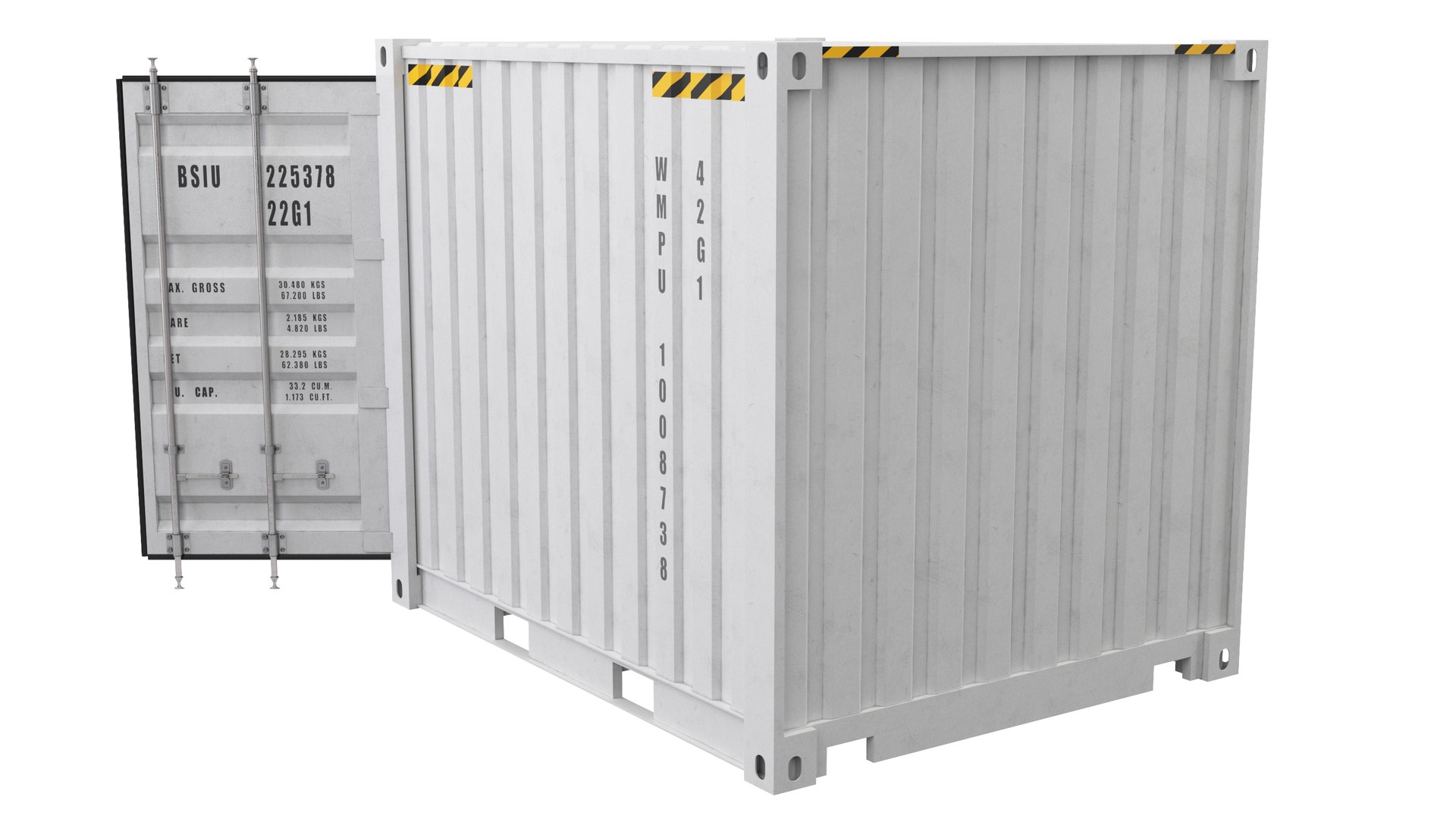 10ft Open Shipping Container 3D - TurboSquid 2017518