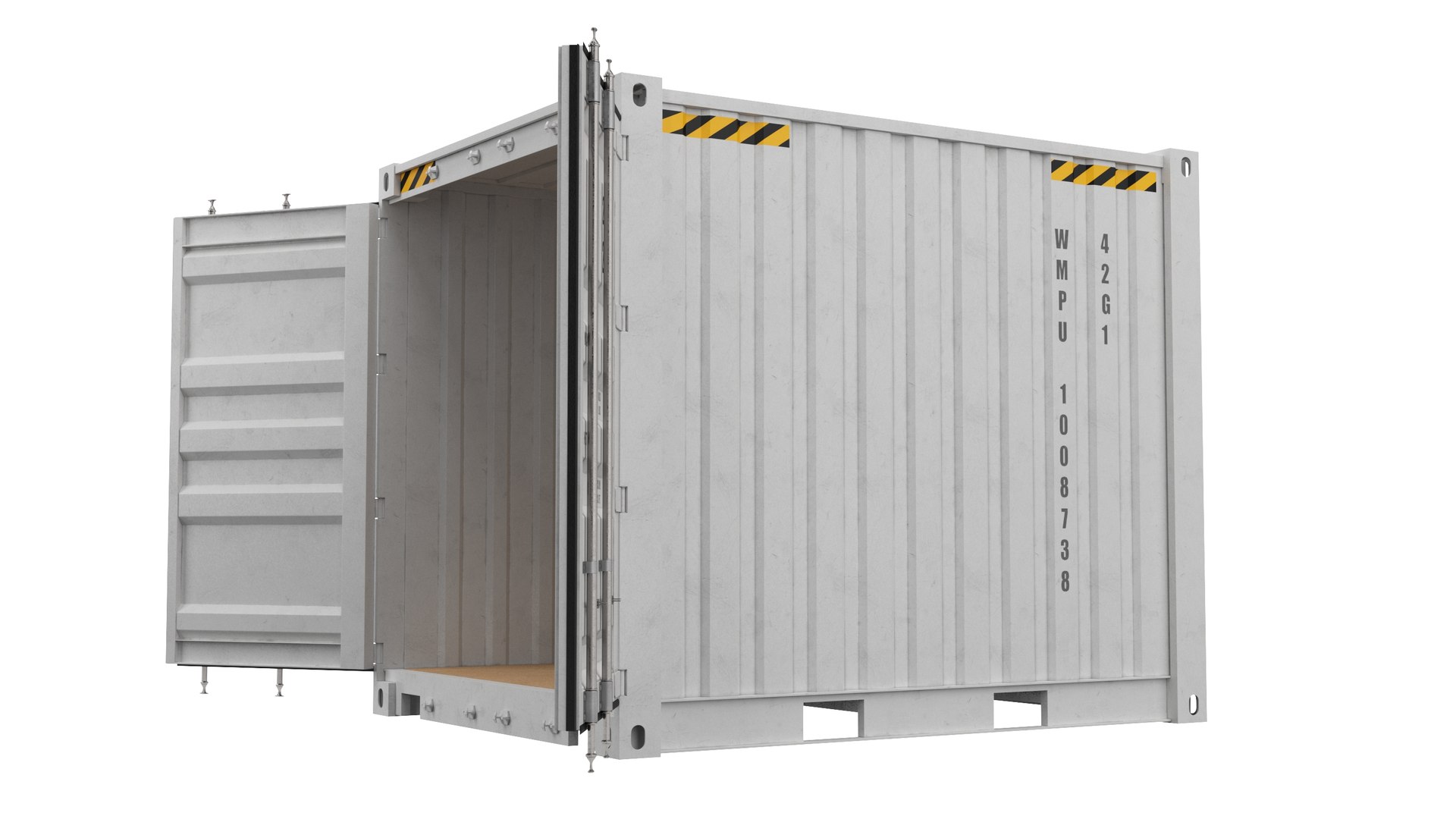 10ft Open Shipping Container 3D - TurboSquid 2017518