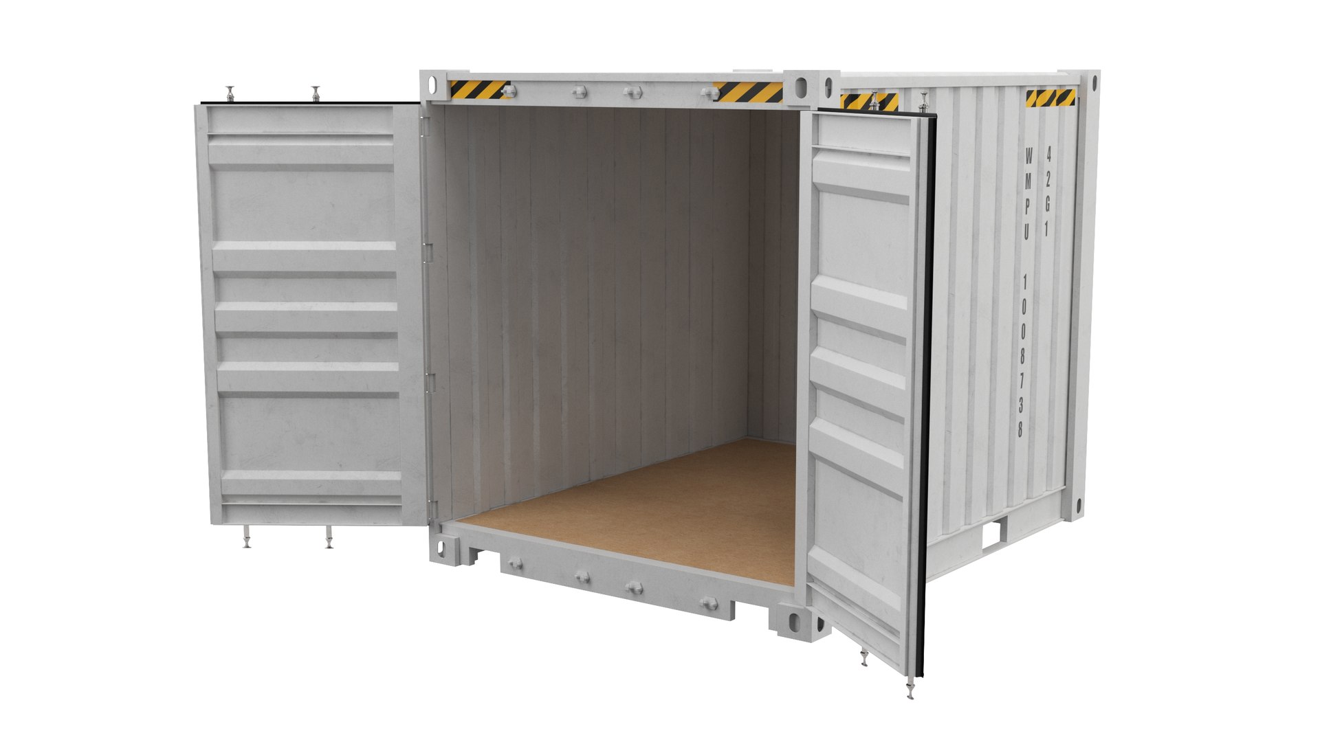 10ft Open Shipping Container 3D - TurboSquid 2017518
