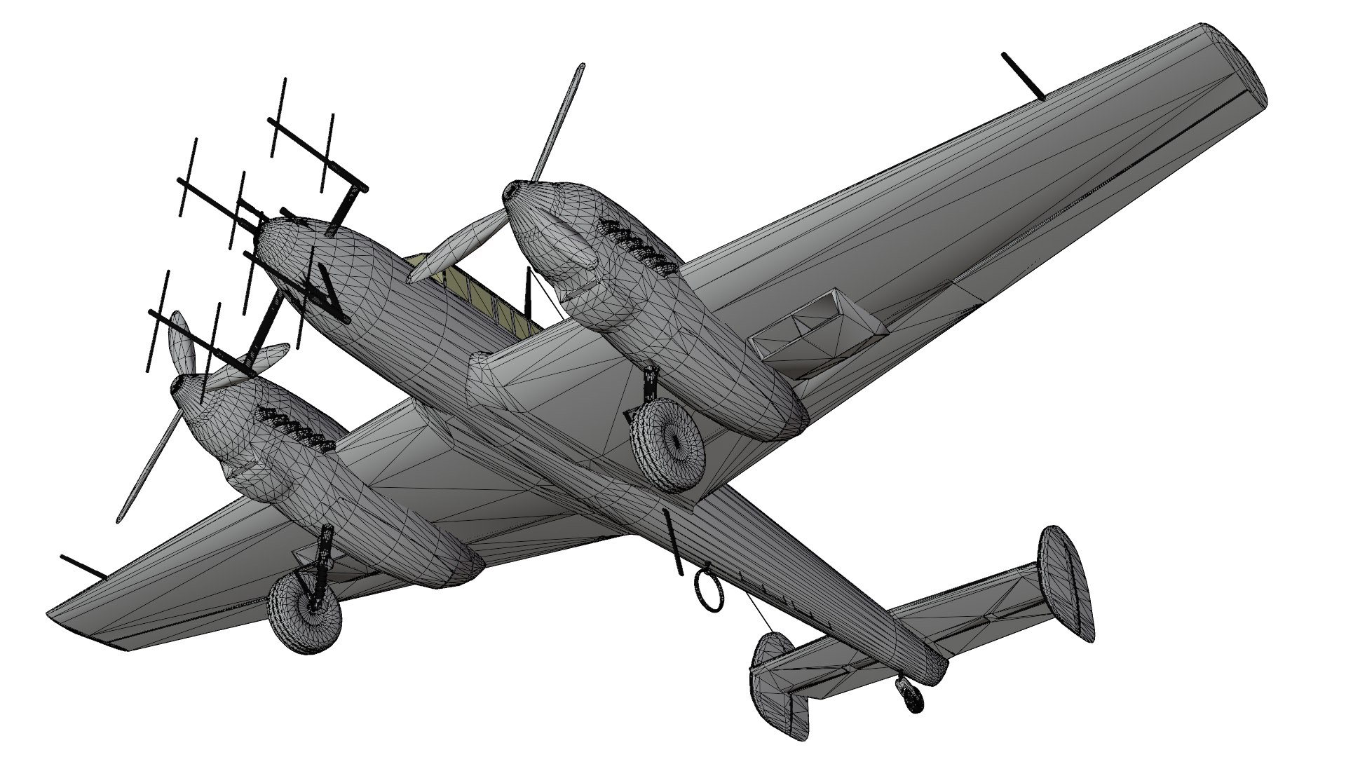 Messerschmitt BF 110G-4 3D Model - TurboSquid 2307853