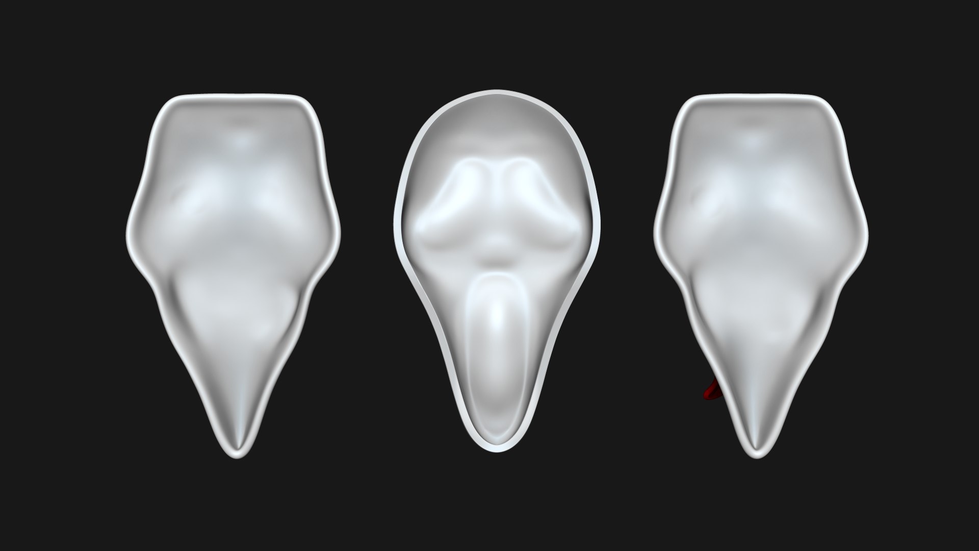 3D Model Halloween Masks Ghostface Scream - TurboSquid 1618386