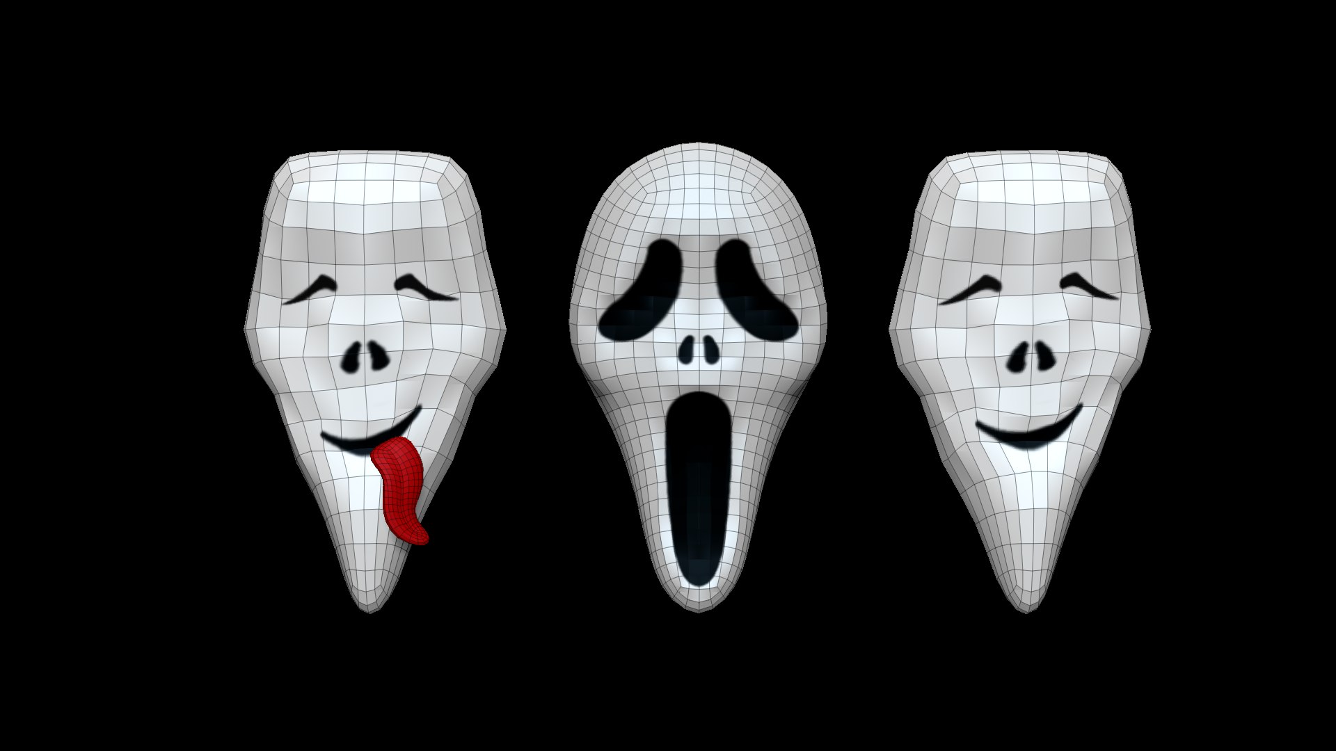 3D Model Halloween Masks Ghostface Scream - TurboSquid 1618386