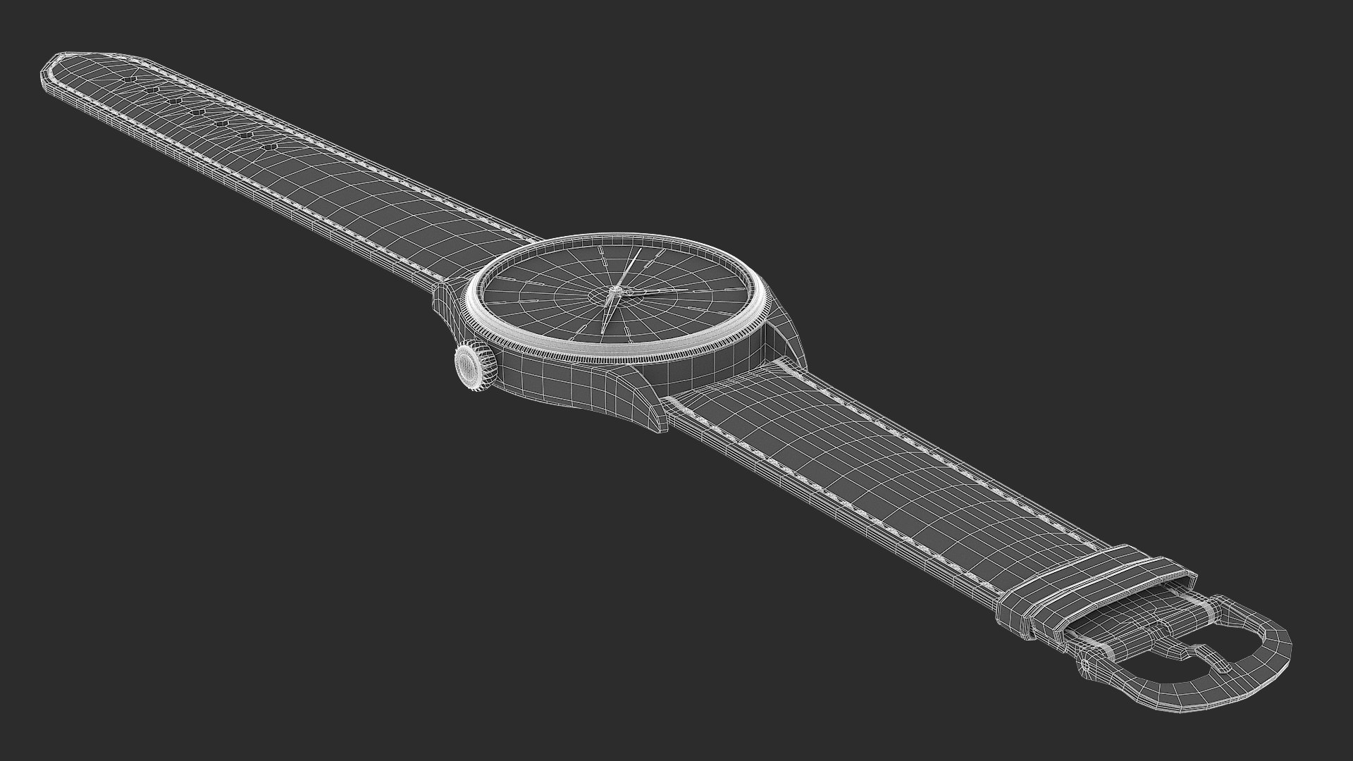 Classic Open Wrist Watch 1 3D - TurboSquid 2351725
