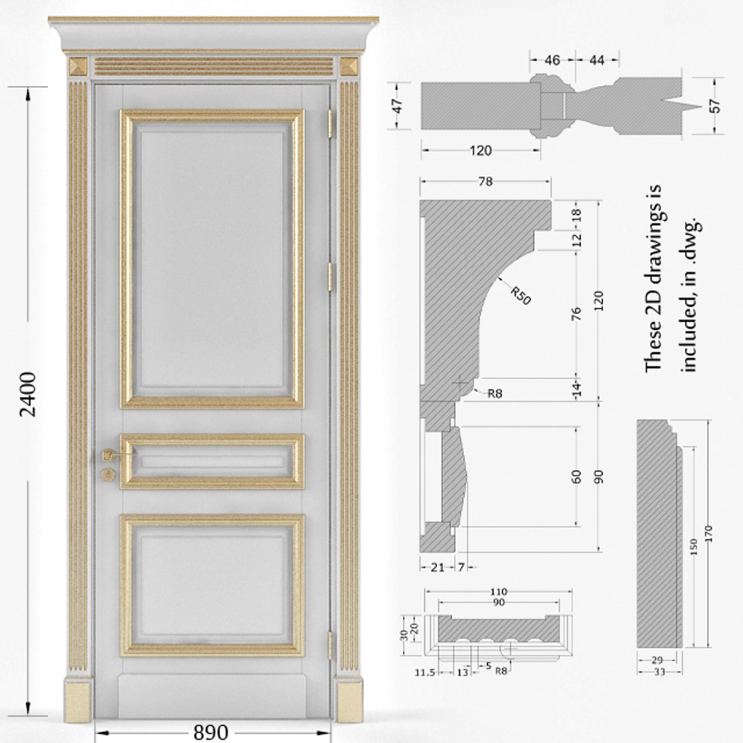 3d Door V-ray Classic
