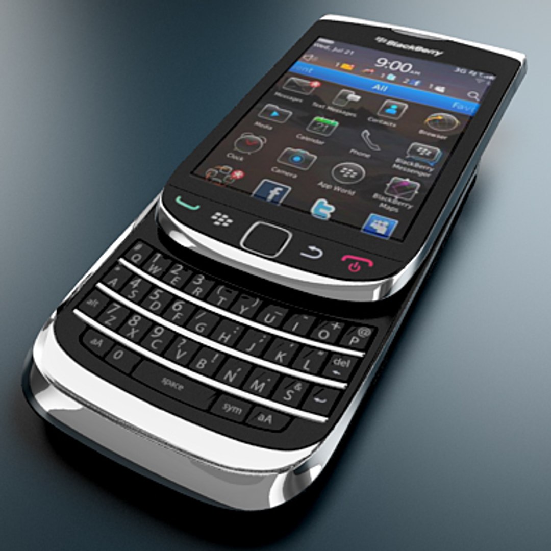 New Blackberry 9800 Torch 3d Model