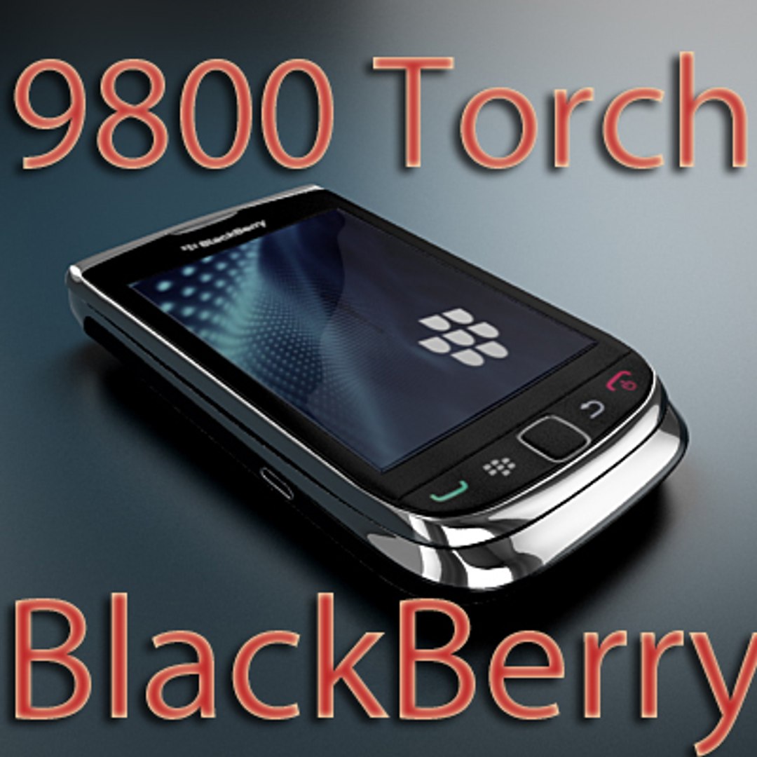 new blackberry 9800 torch 3d model