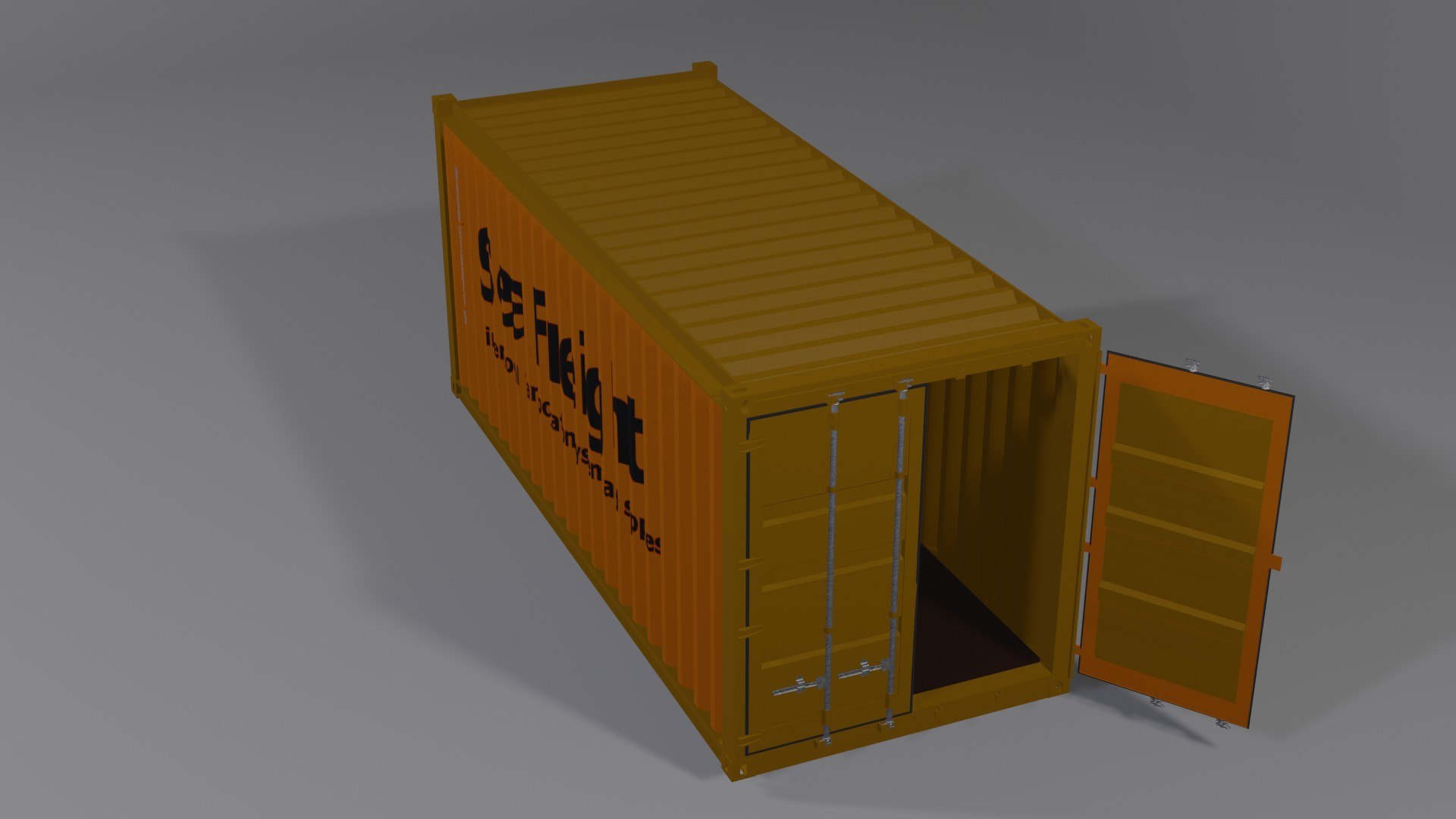 3D Model Shipping Containers Standard Height - TurboSquid 1799646