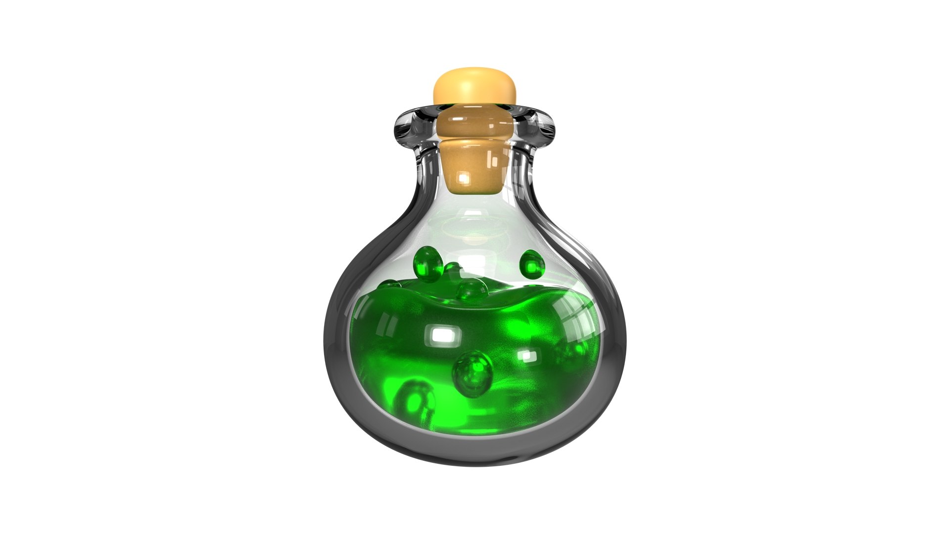 3D Potion Bottle - TurboSquid 2149148