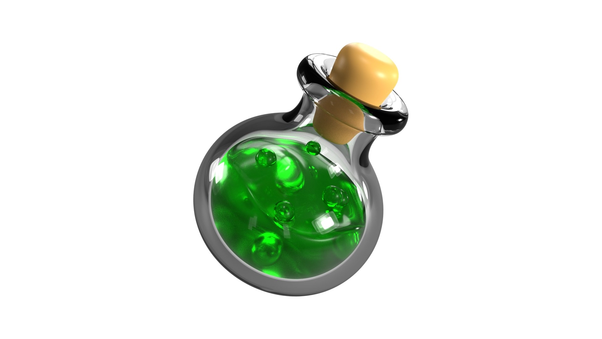 3D Potion Bottle - TurboSquid 2149148