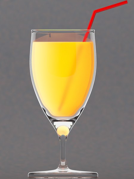 Juice glass liquid 3D model - TurboSquid 1578934