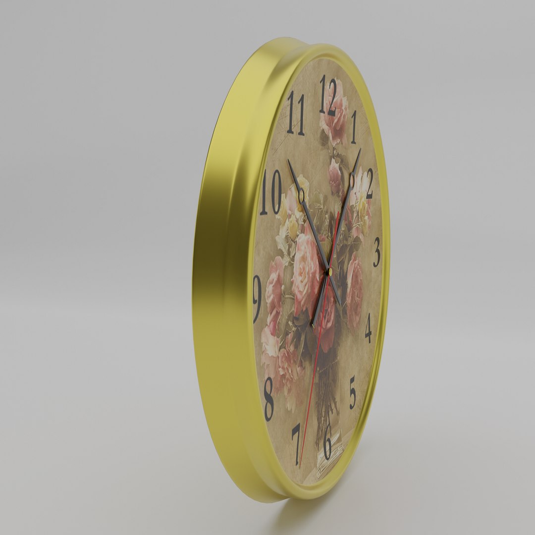 Wall Clock Model - TurboSquid 1692282