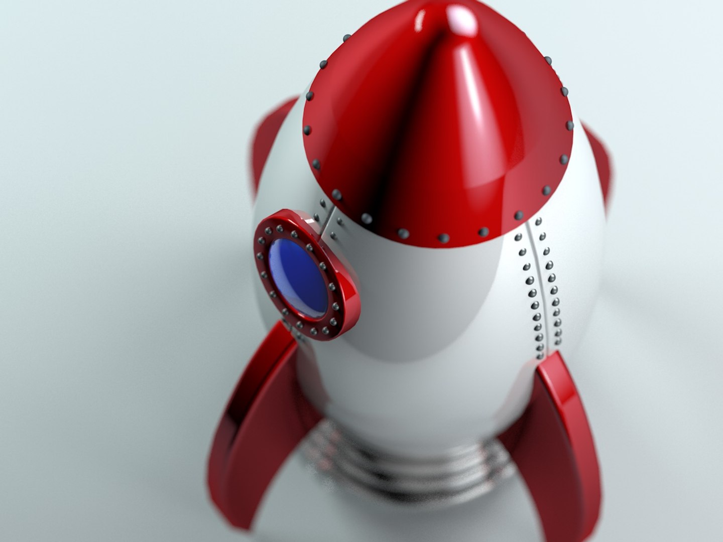 Rocket V3 Cartoon Space Model - TurboSquid 1598879