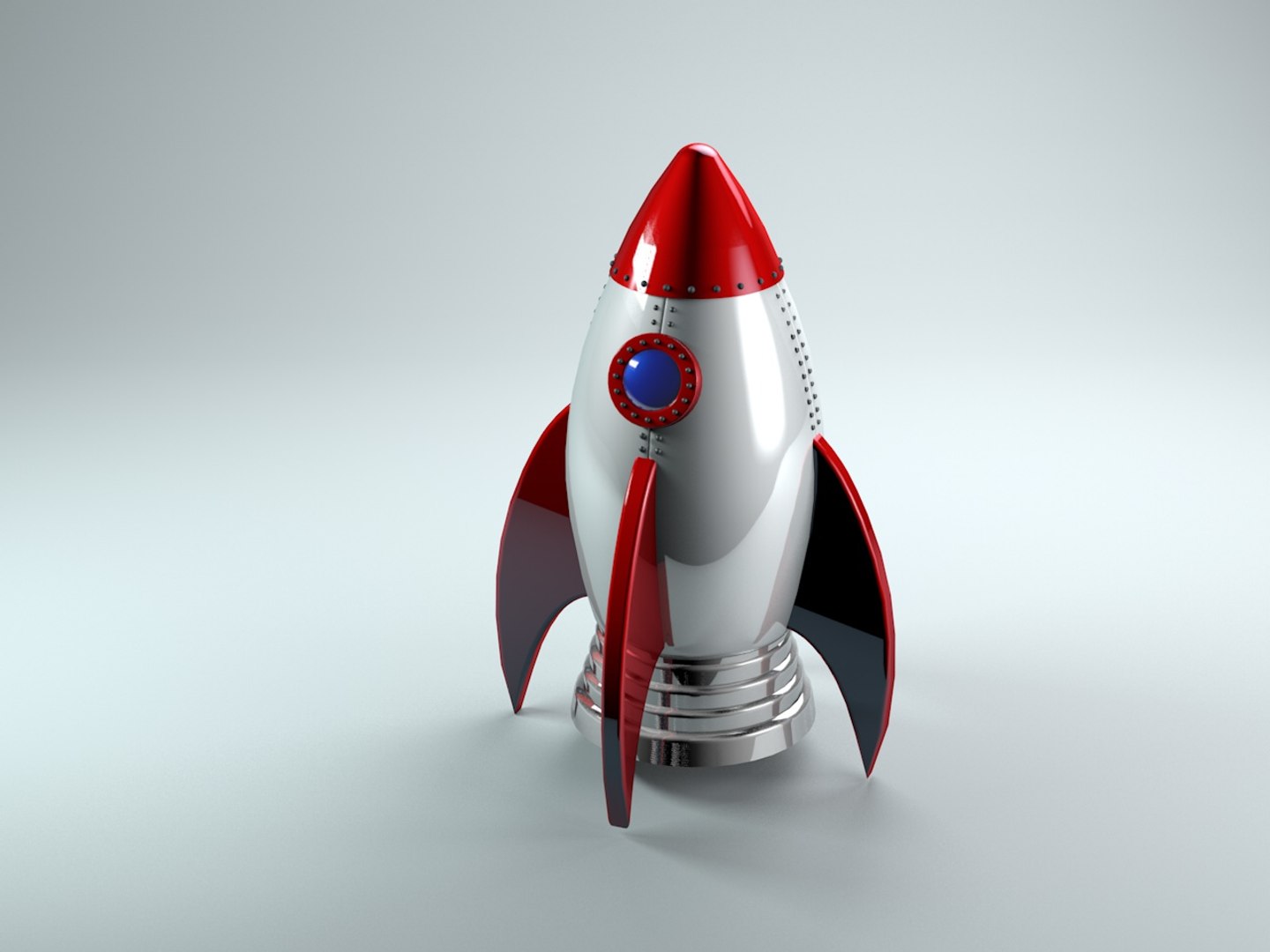 Rocket V3 Cartoon Space Model - TurboSquid 1598879