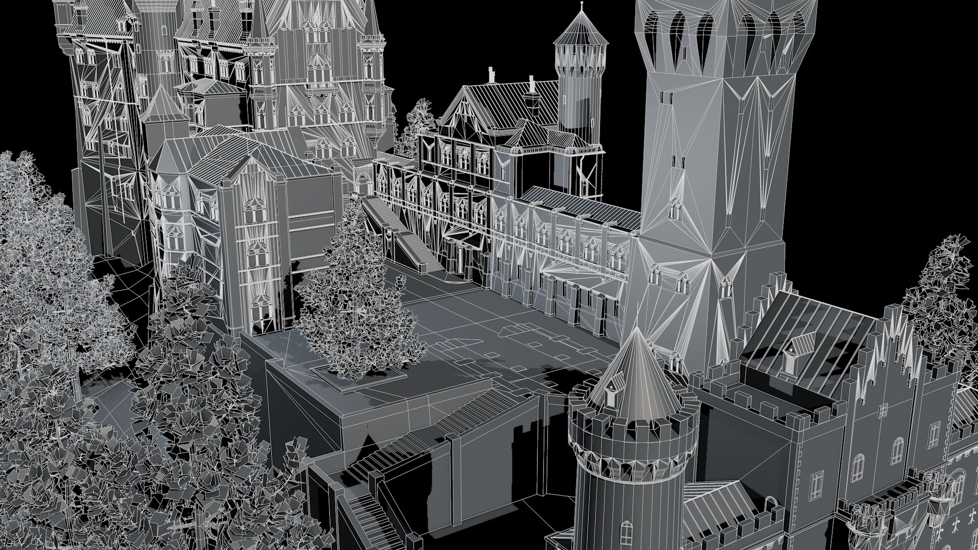 Neuschwanstein Castle Germany1 3D model - TurboSquid 1976876