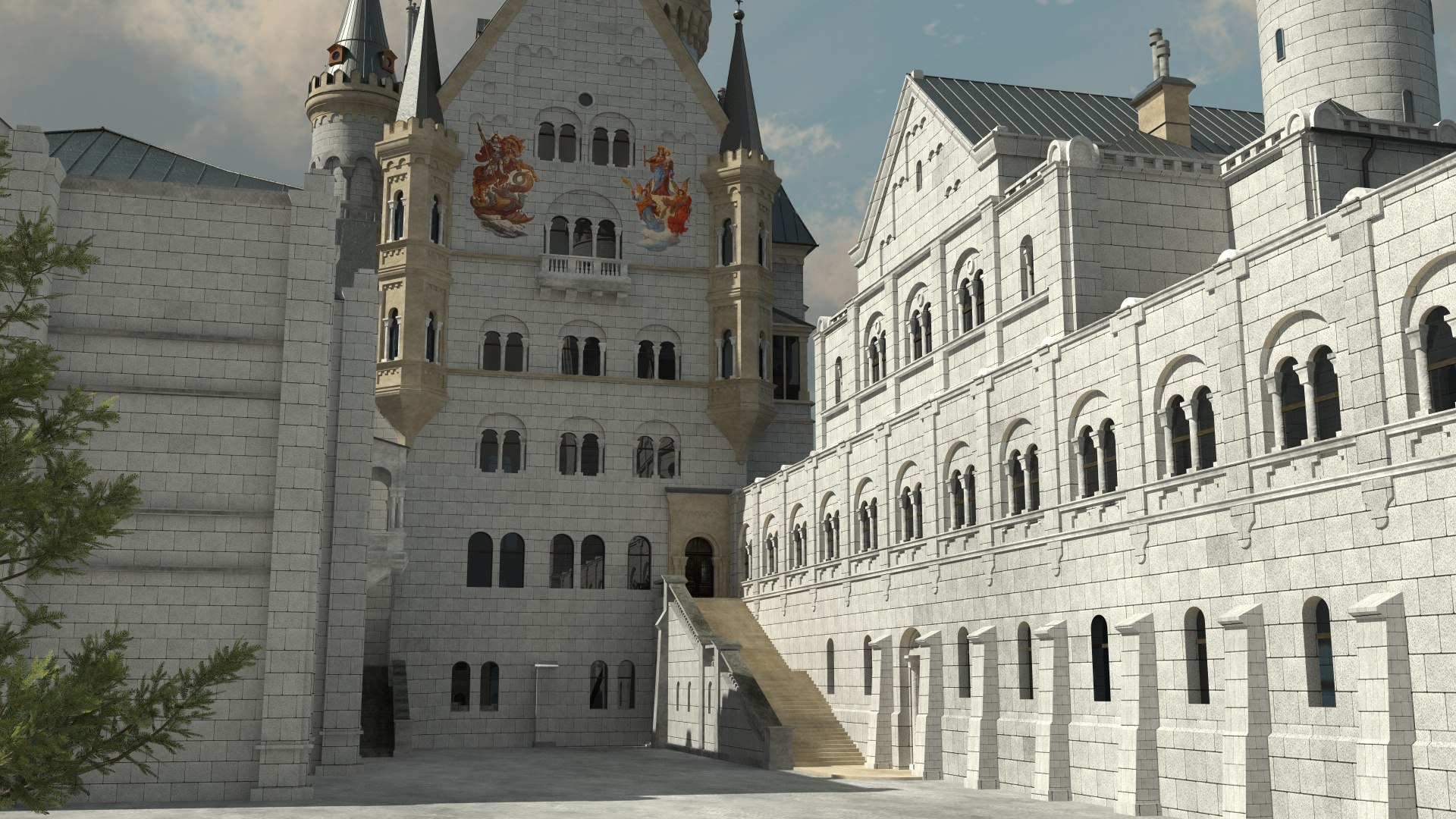 Neuschwanstein Castle Germany1 3D Model - TurboSquid 1976876