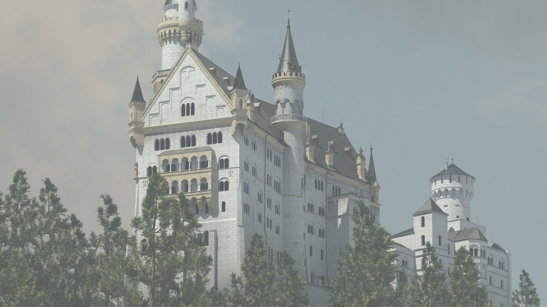 Neuschwanstein Castle Germany1 3D model - TurboSquid 1976876