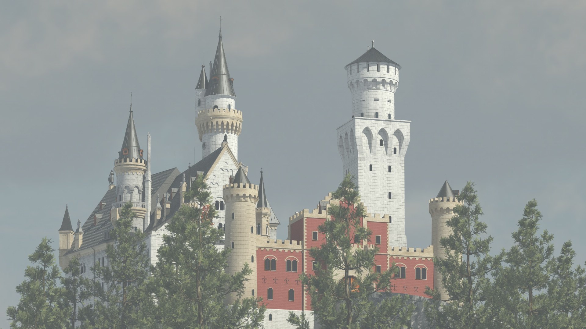 Neuschwanstein Castle Germany1 3D model - TurboSquid 1976876