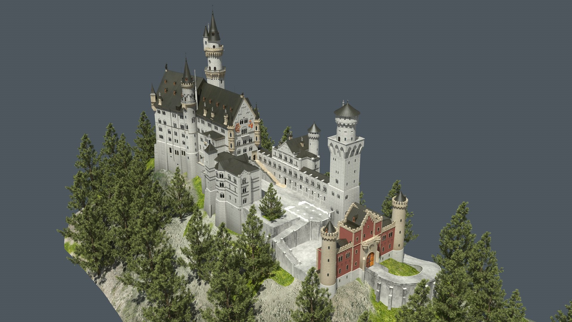 Neuschwanstein Castle Germany1 3D model - TurboSquid 1976876