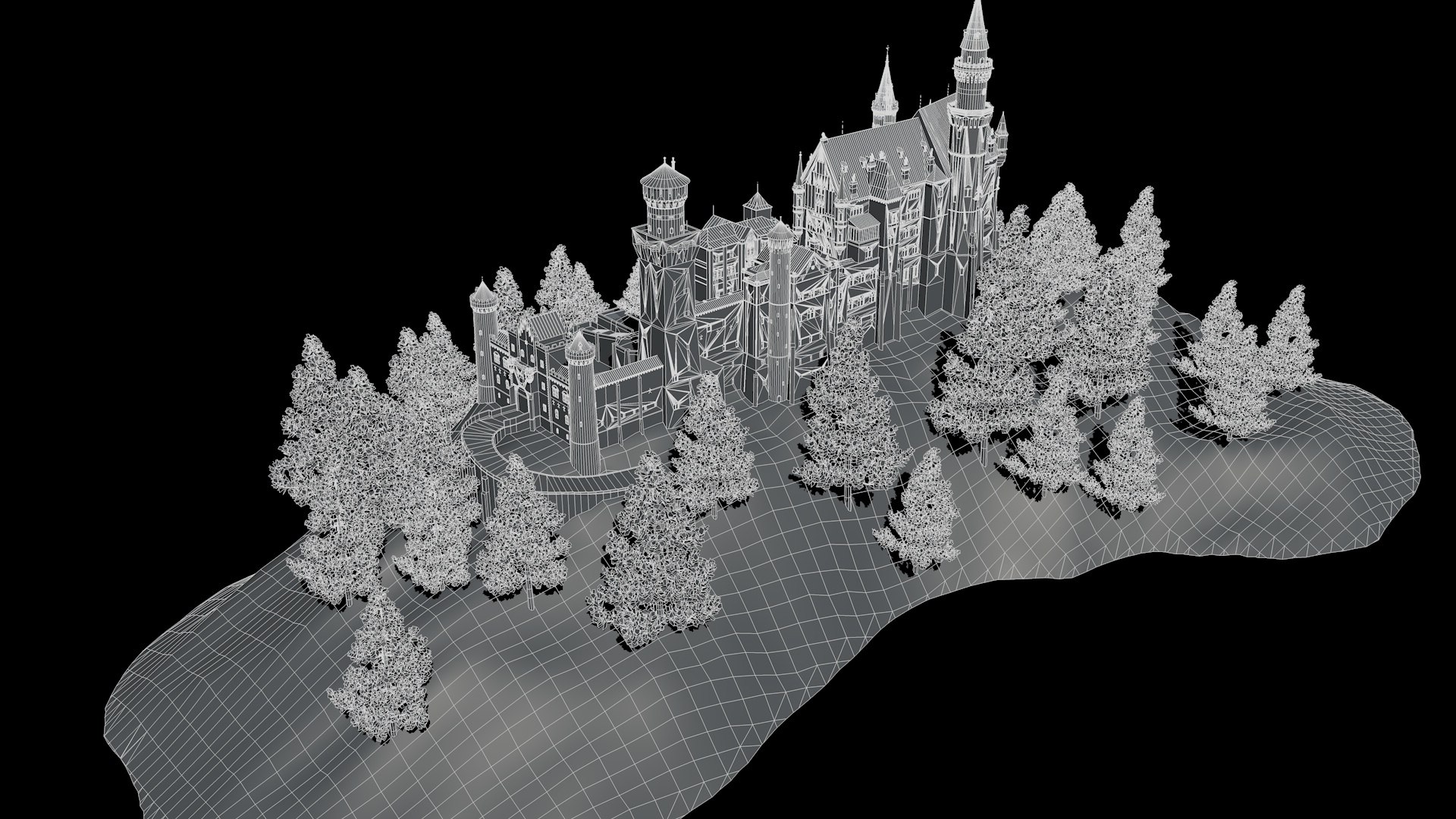 Neuschwanstein Castle Germany1 3D model - TurboSquid 1976876