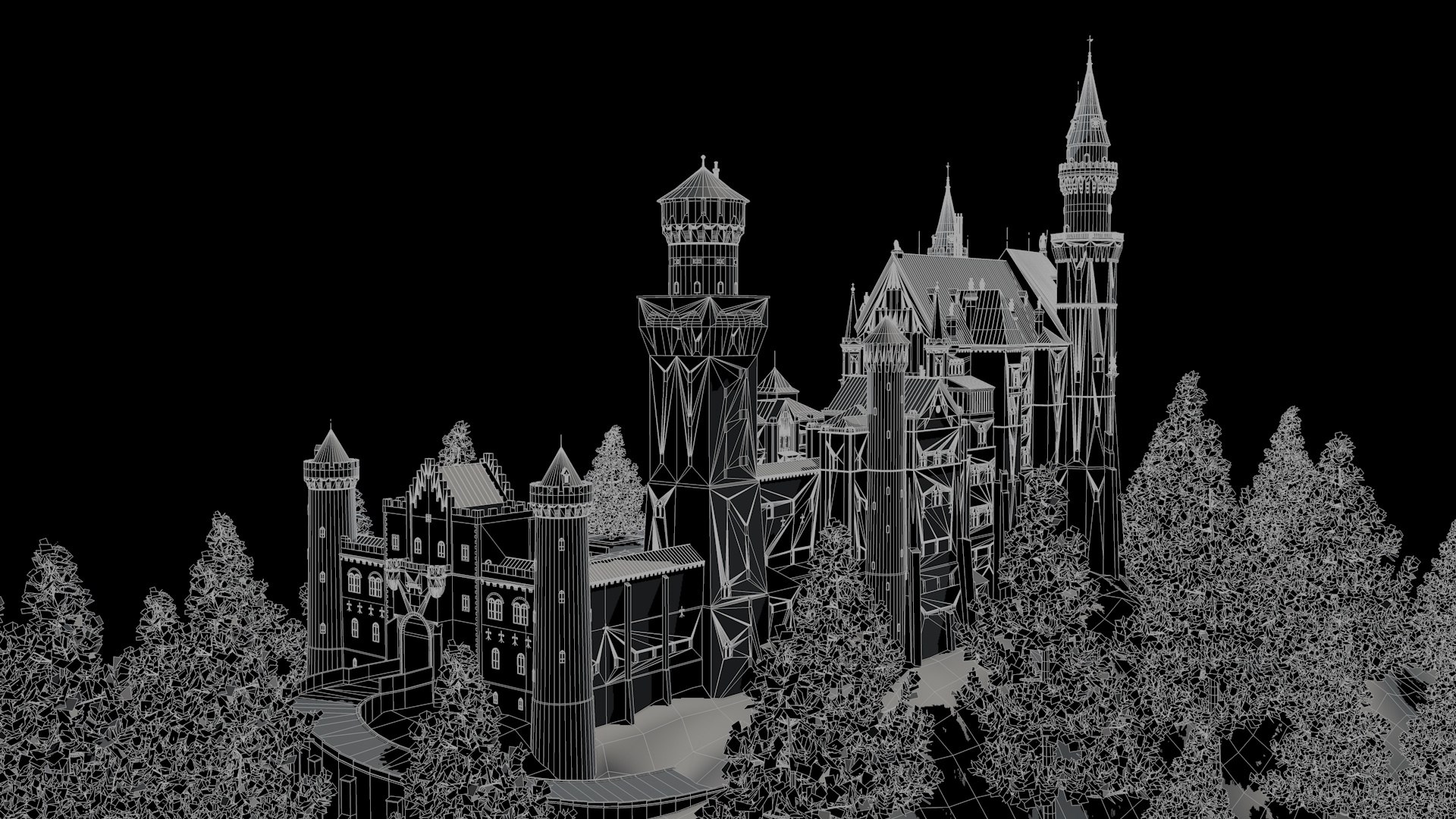 Neuschwanstein Castle Germany1 3D model - TurboSquid 1976876