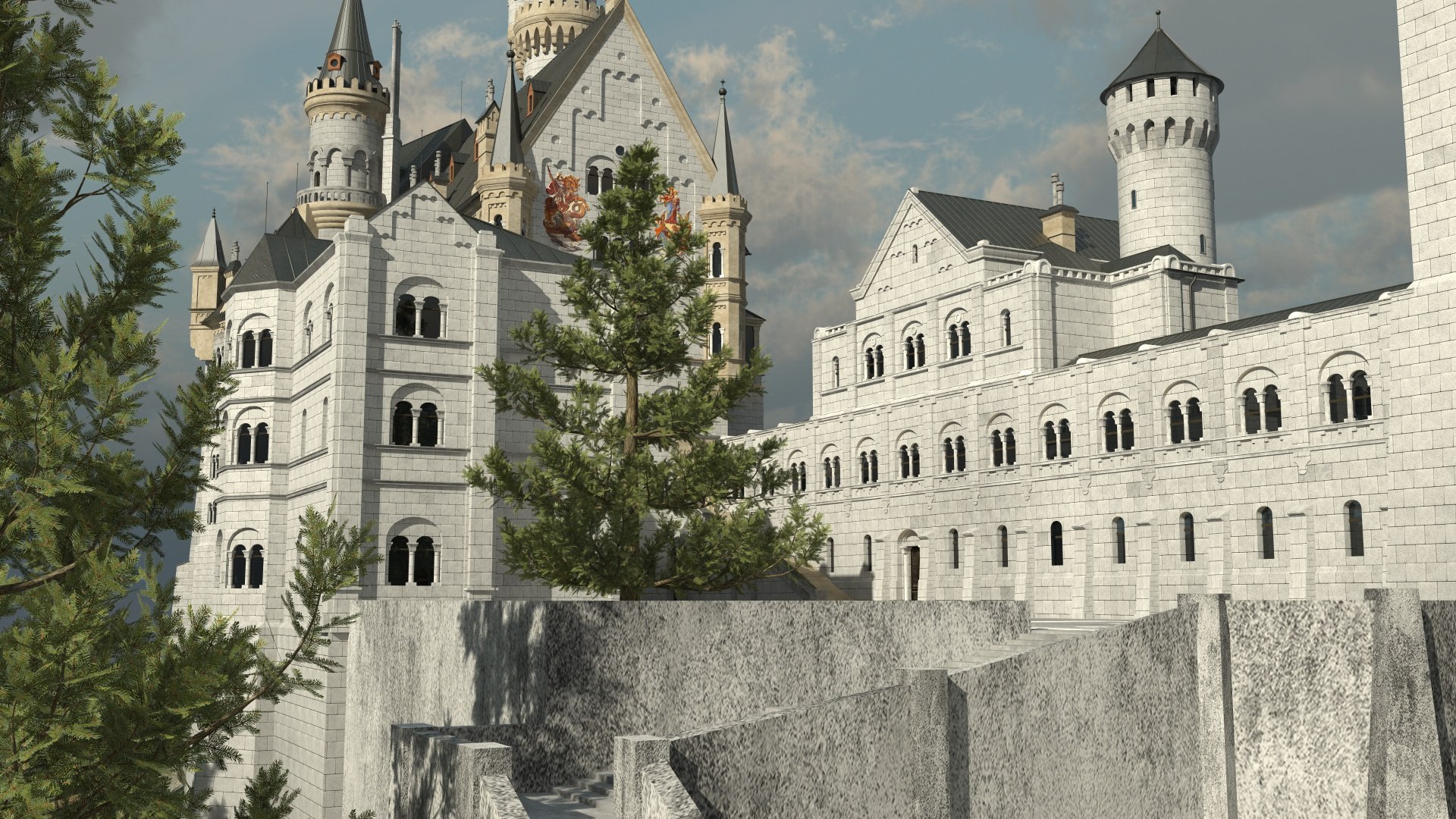 Neuschwanstein Castle Germany1 3D Model - TurboSquid 1976876