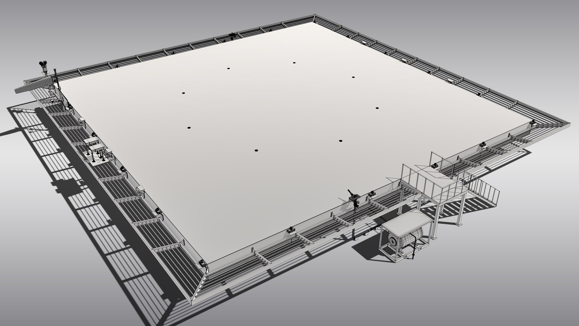 Square Heliport 3D Model - TurboSquid 1606537