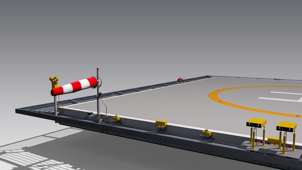 modelo 3d Helipuerto cuadrado - TurboSquid 1606537