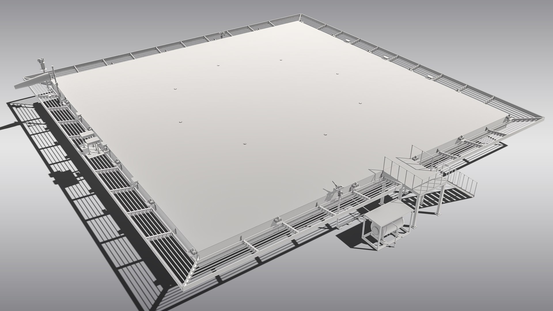 Square Heliport 3D Model - TurboSquid 1606537