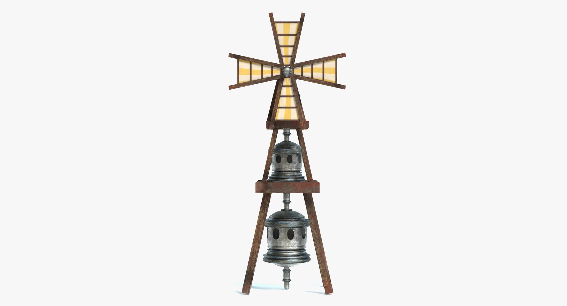Steampunk Windmill 3D Model - TurboSquid 1235057
