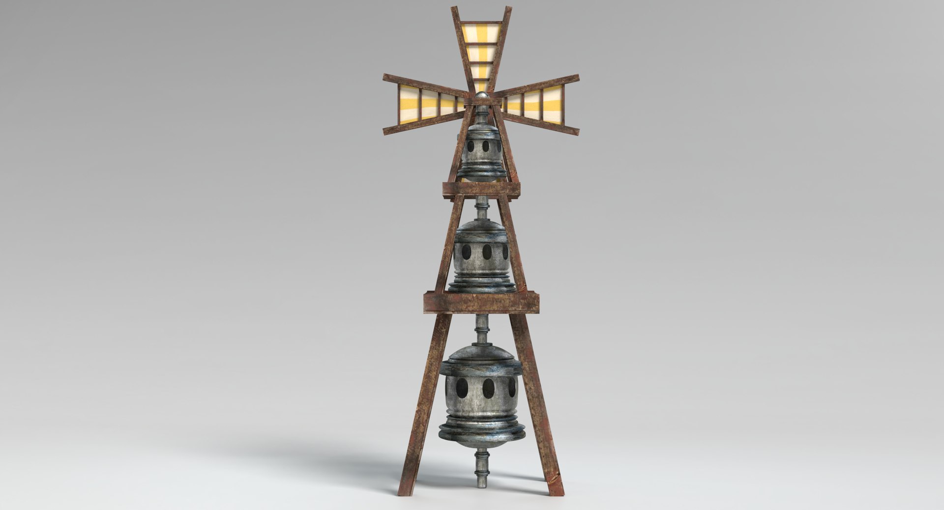 Steampunk Windmill 3D Model - TurboSquid 1235057