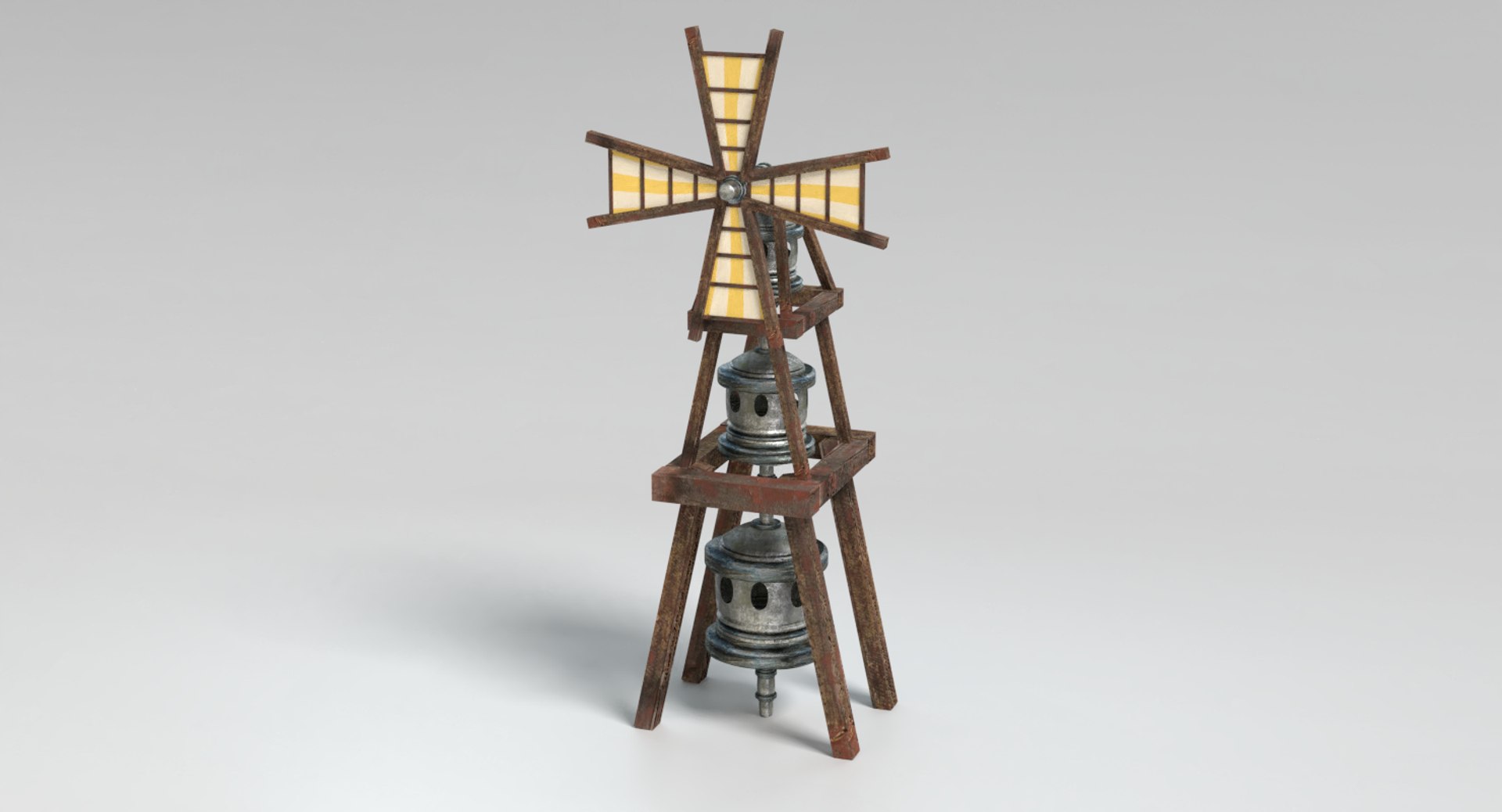 Steampunk Windmill 3D Model - TurboSquid 1235057