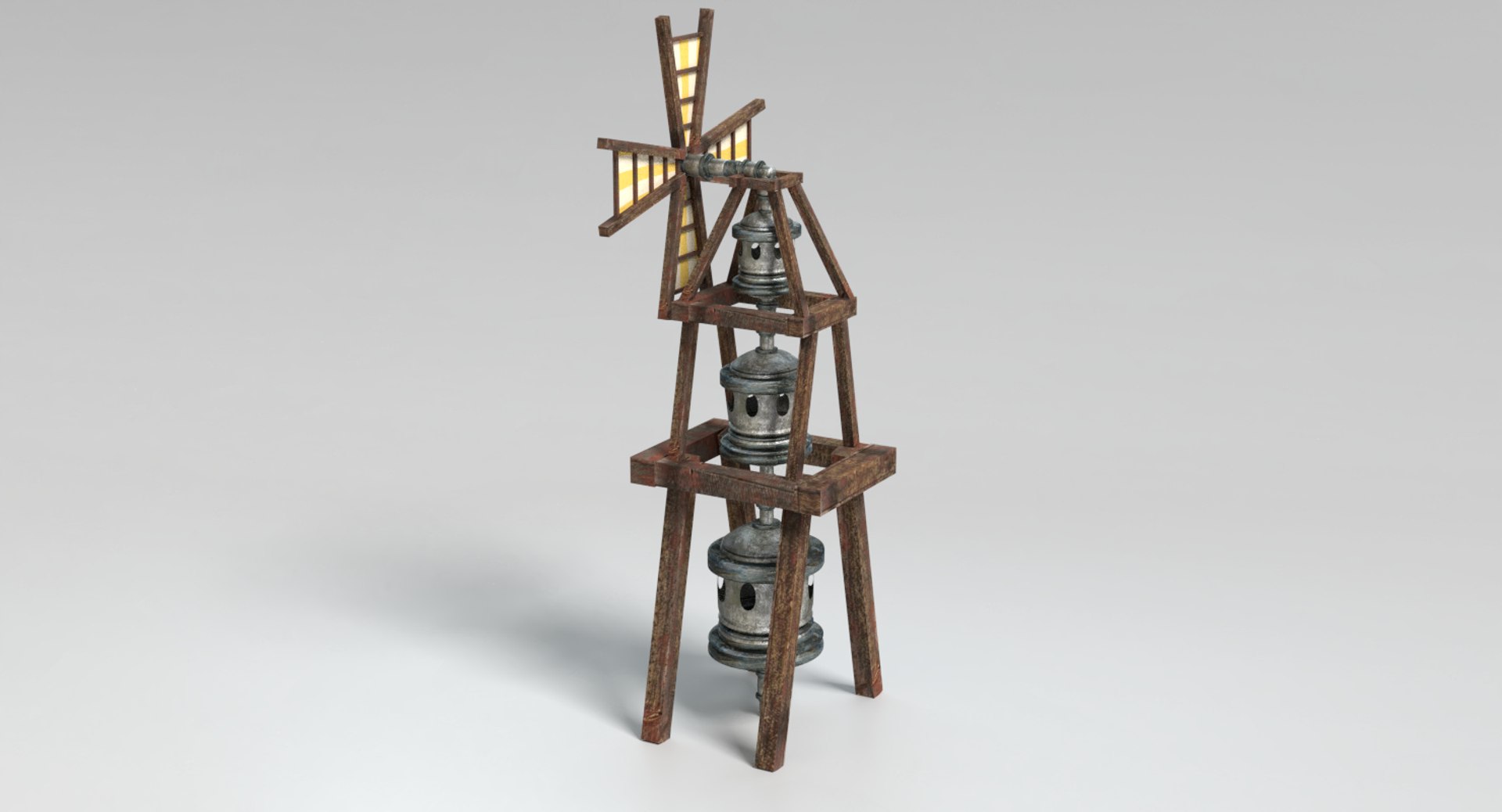 Steampunk Windmill 3D Model - TurboSquid 1235057