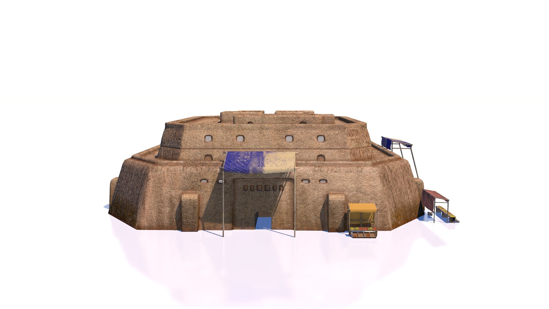 Arab Architecture Buildings Desert 3D Model - TurboSquid 1343447