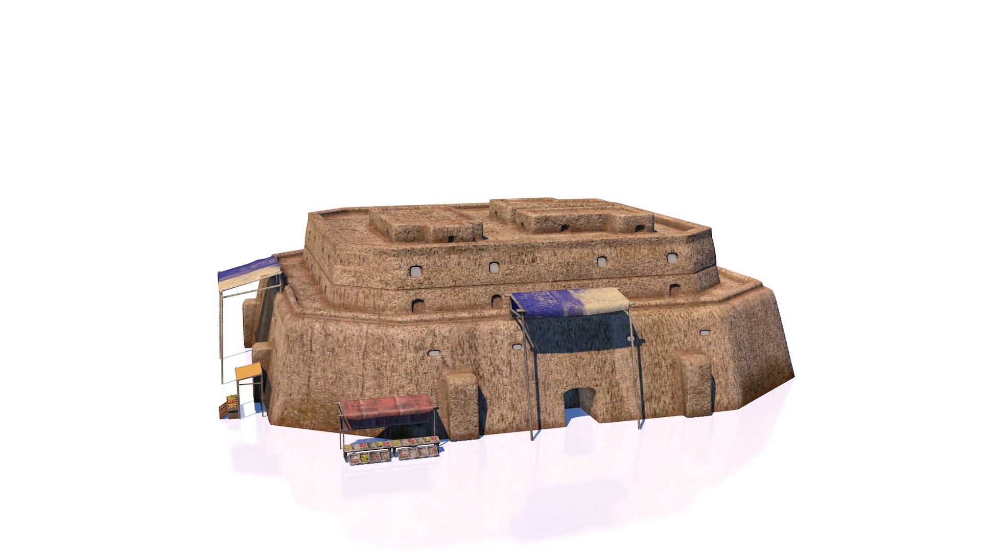 Arab Architecture Buildings Desert 3D Model - TurboSquid 1343447