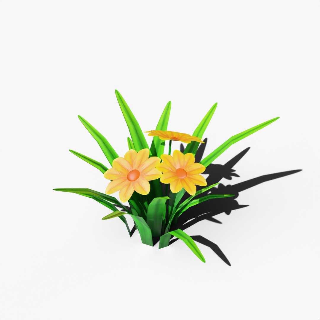 Stylized Daisy 3D - TurboSquid 1862627