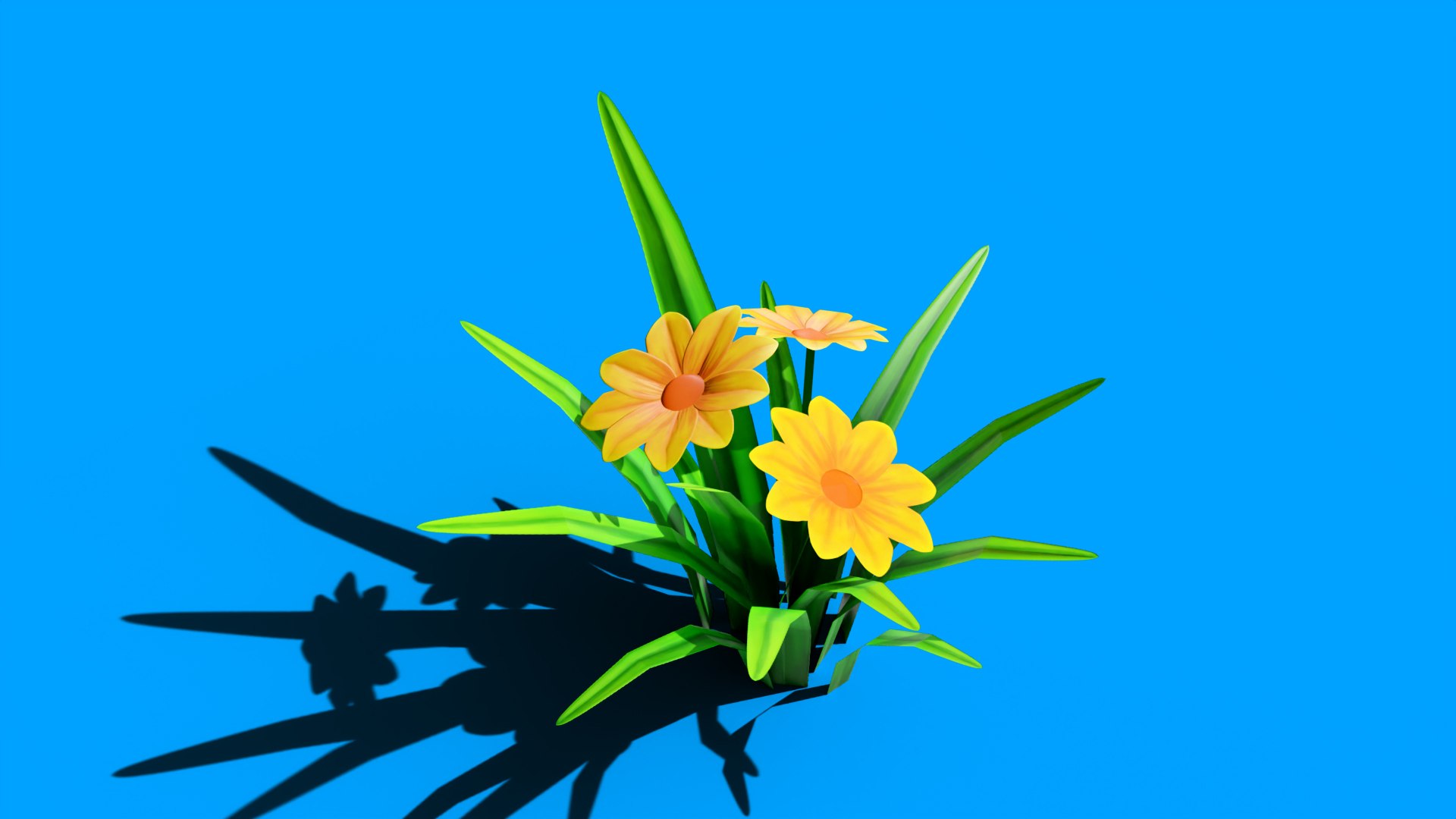 Stylized Daisy 3D - TurboSquid 1862627