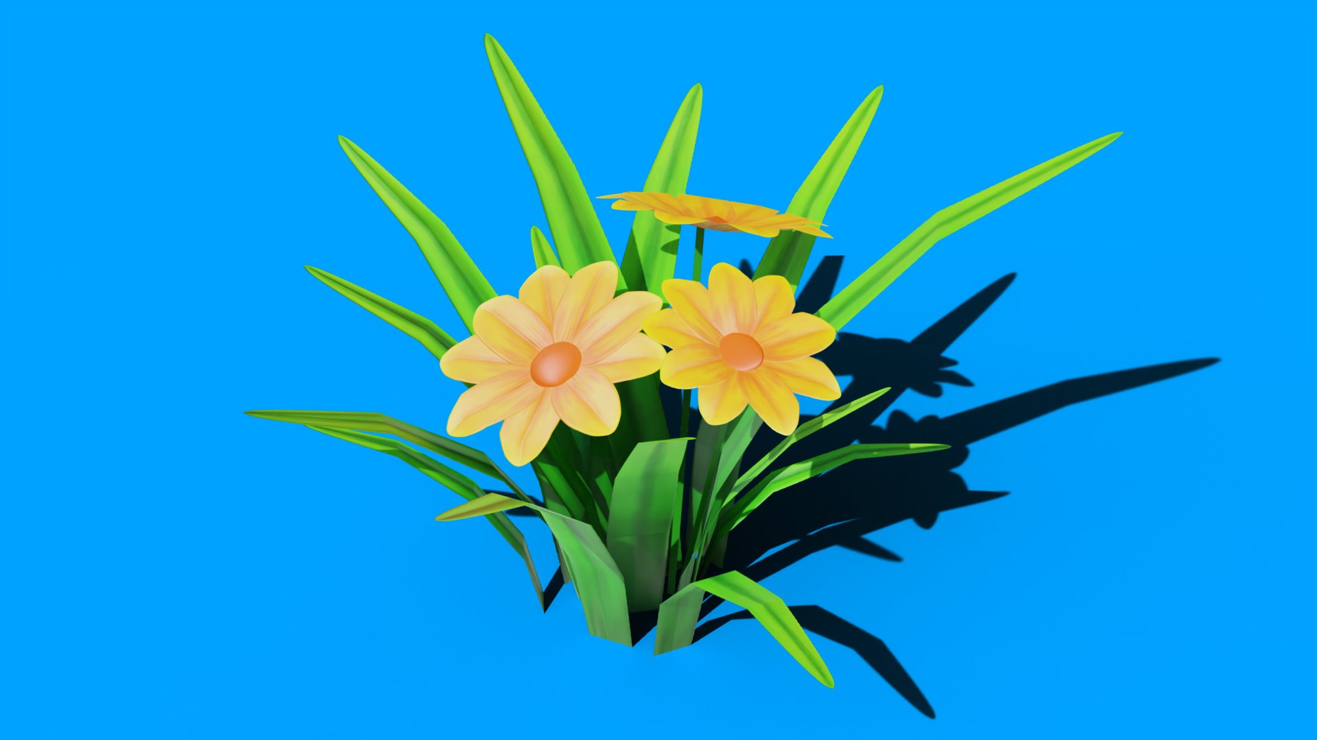 Stylized Daisy 3D - TurboSquid 1862627