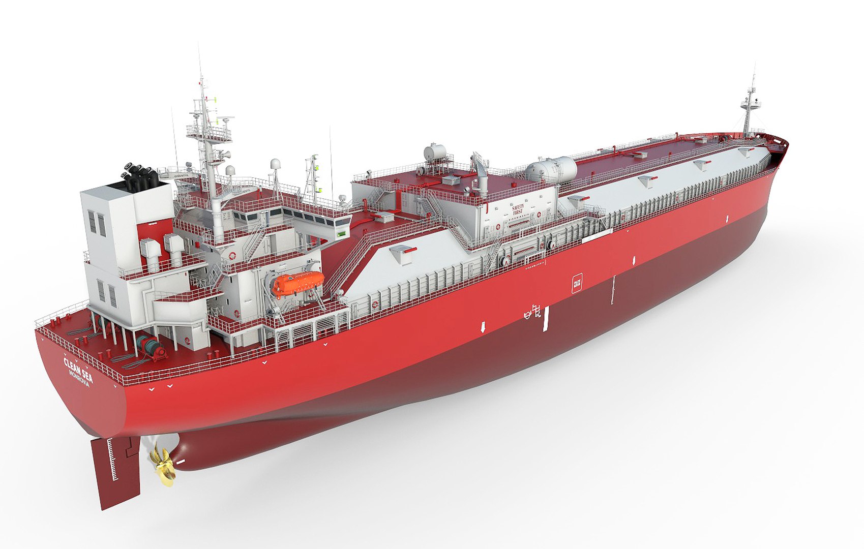 3D Vessel Tanker Model - TurboSquid 1632548