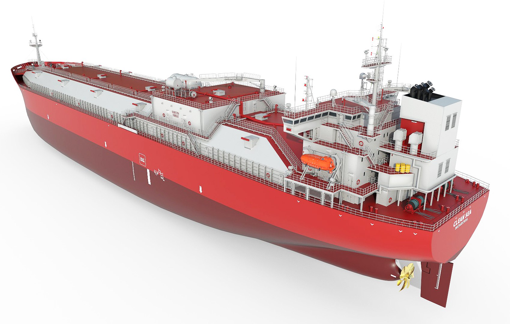 3D Vessel Tanker Model - TurboSquid 1632548