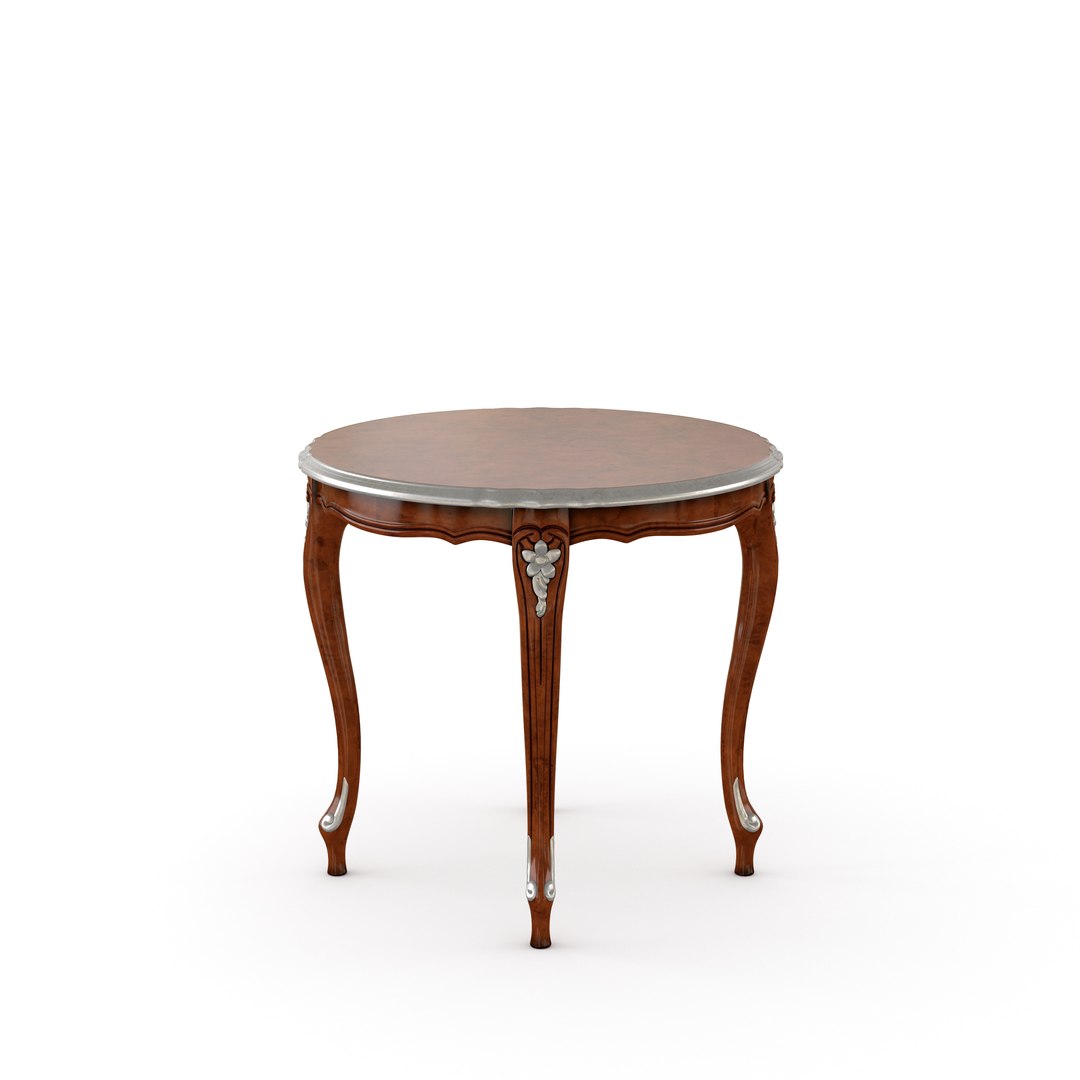 3D Casanova Round Side Table By Modenese - TurboSquid 2293332