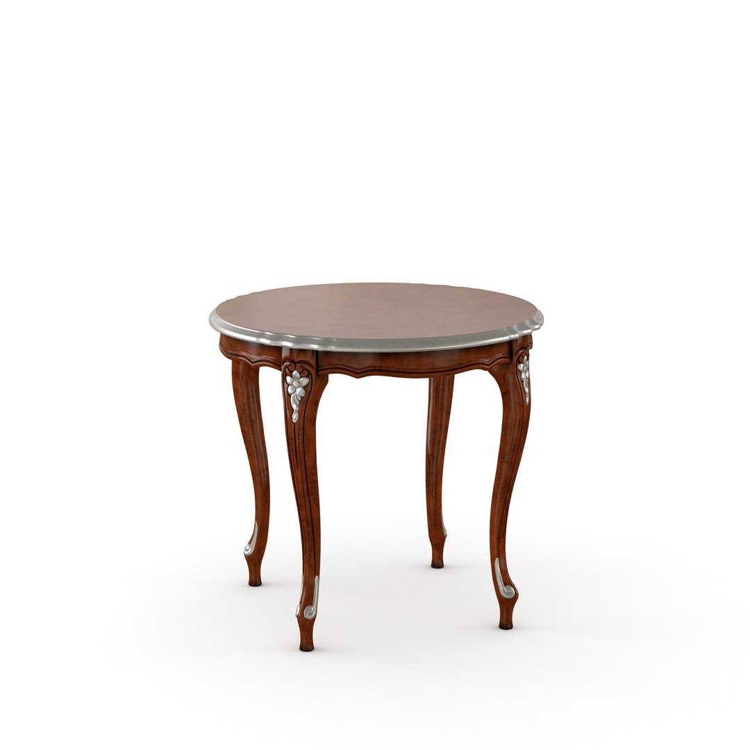 3D Casanova Round Side Table By Modenese - TurboSquid 2293332